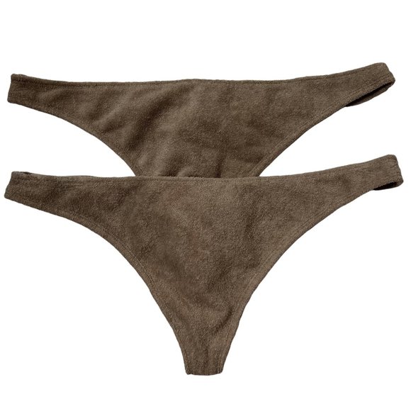 Skims Intimates And Sleepwear Skims Set Of 2 Terry Thong Panties